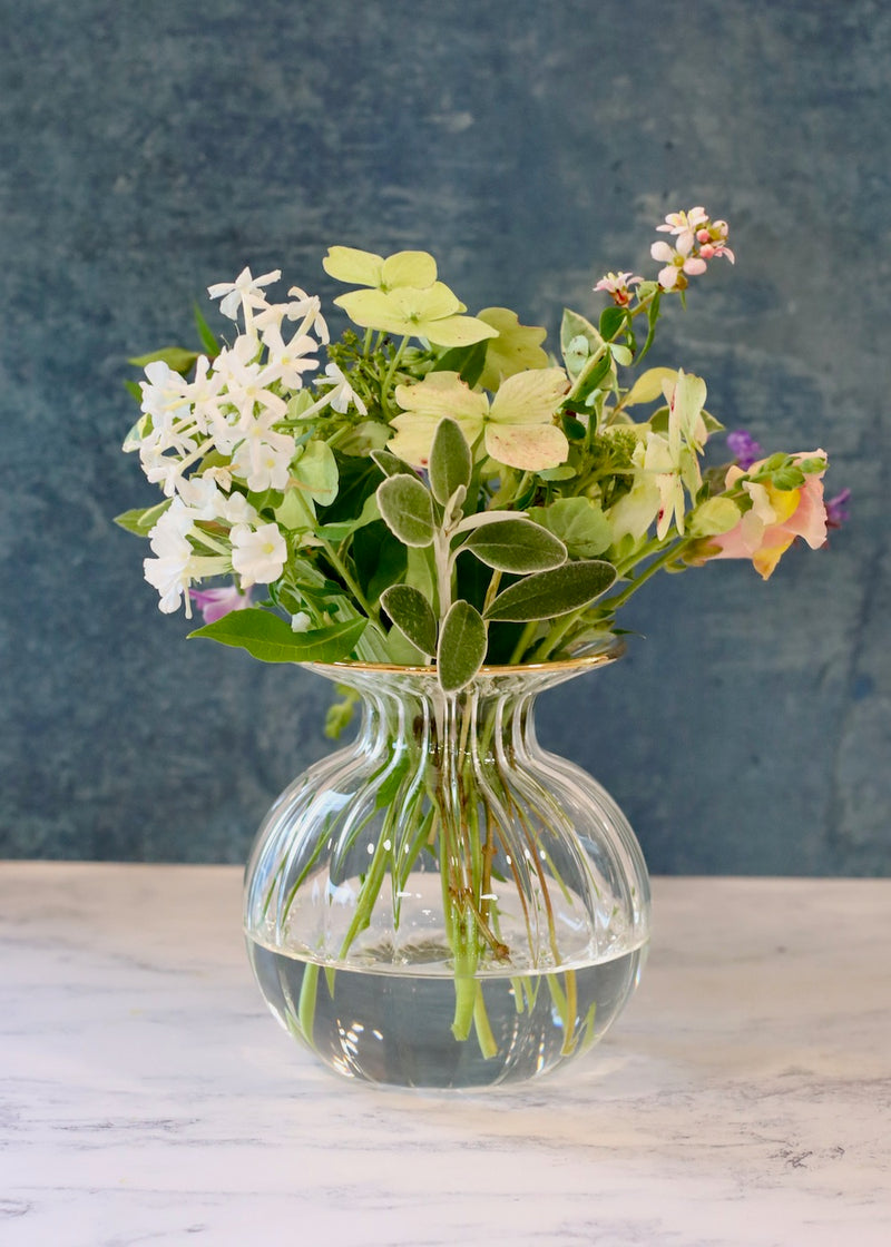 Luna Vase - Gold Rim – ibbi direct